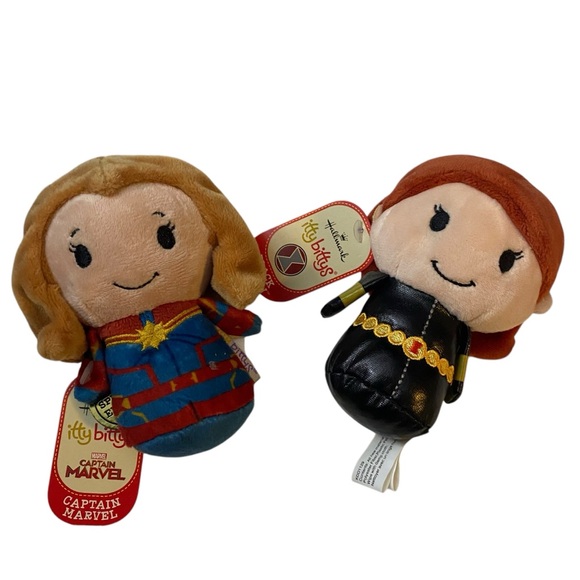 Hallmark | Toys | Hallmark Itty Bittys Black Widow Captain Marvel Lot ...
